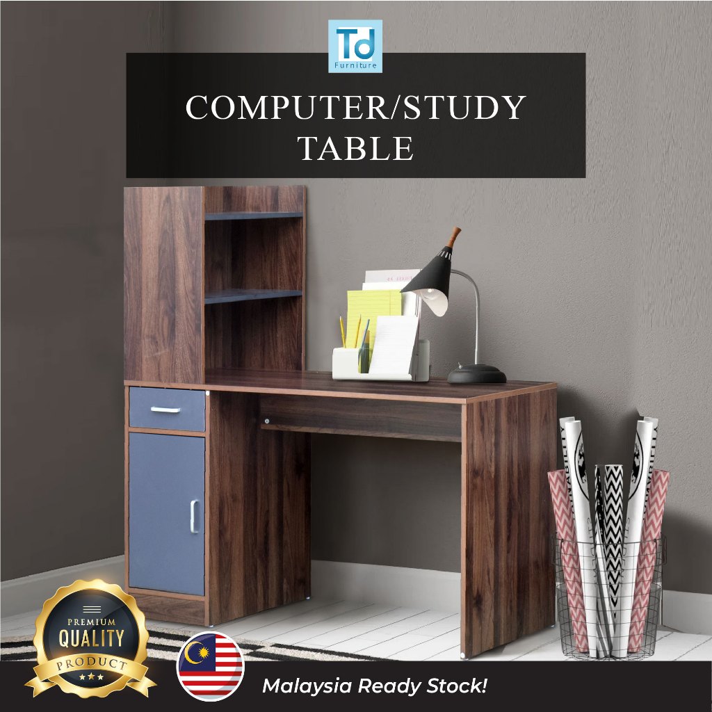 Stylish L-Shaped Computer Desk and Office Table with Shelves and Multi ...