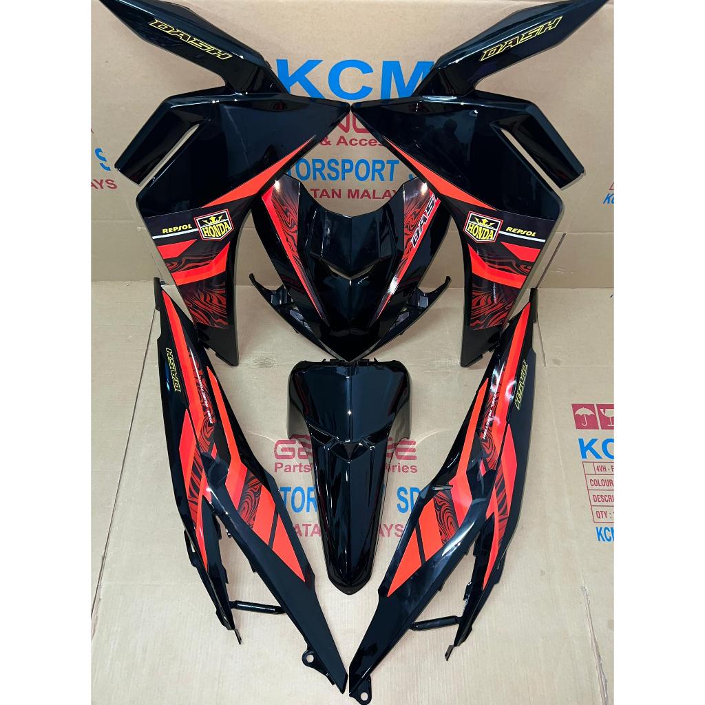 COVER SET MOTOR HLD HONDA DASH 110/125 ORANGE BATIK DESIGN | Shopee ...