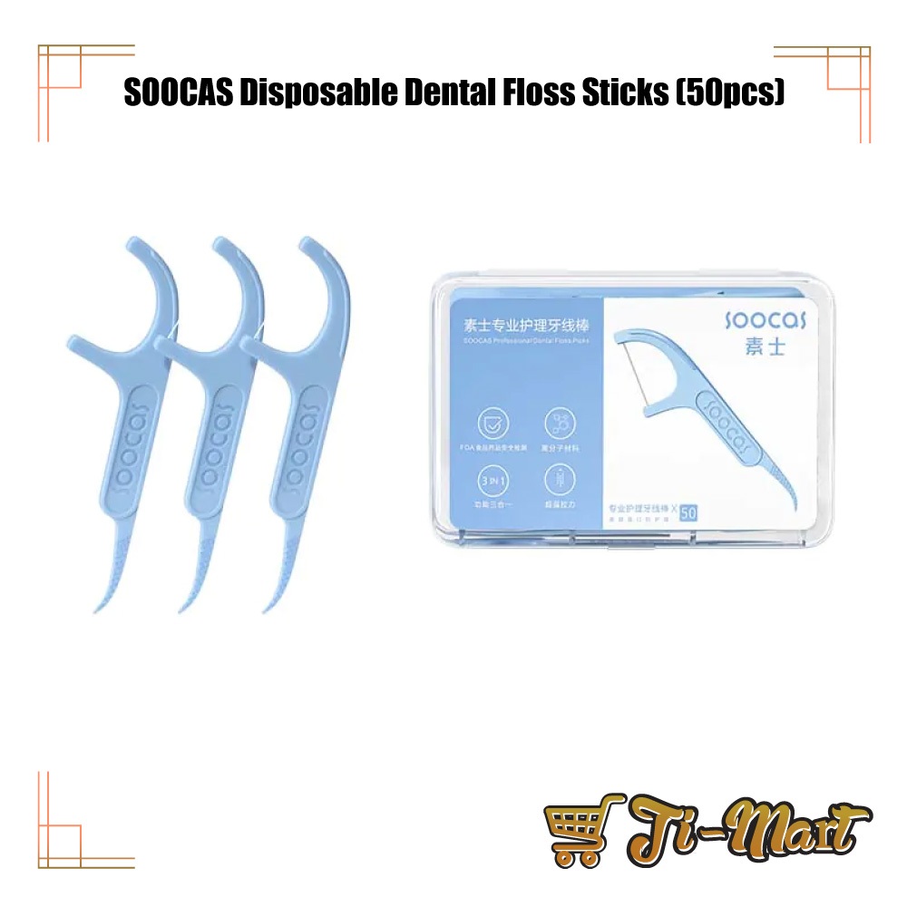 SOOCAS Disposable Dental Floss Sticks Tooth Care Floss Oral Care D1 ...