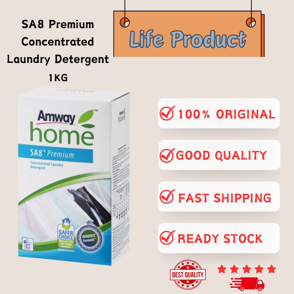 （Powder cuci baju) SA8 Premium Concentrated Laundry Detergent - 1kg ...