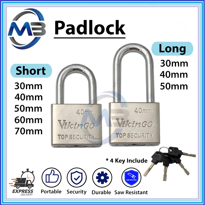 30mm-70mm Heavy Duty Security Long/ Square Padlock锁头: Secure Your Home ...