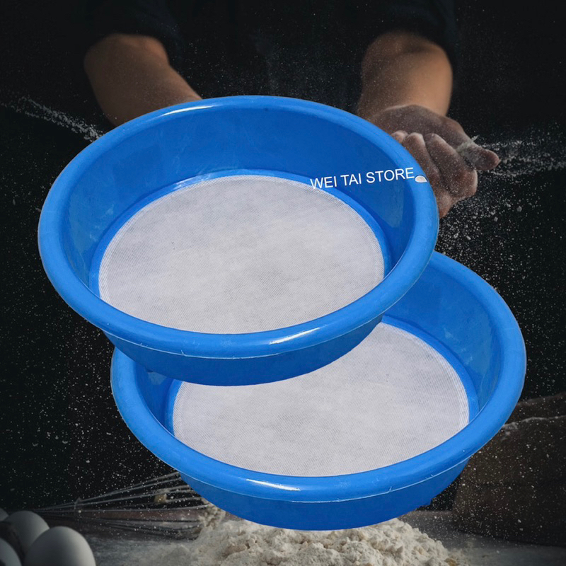 Flour Strainer Powder Sieve Plastic Sifter Pengayak Ayak Tepung Plastic ...
