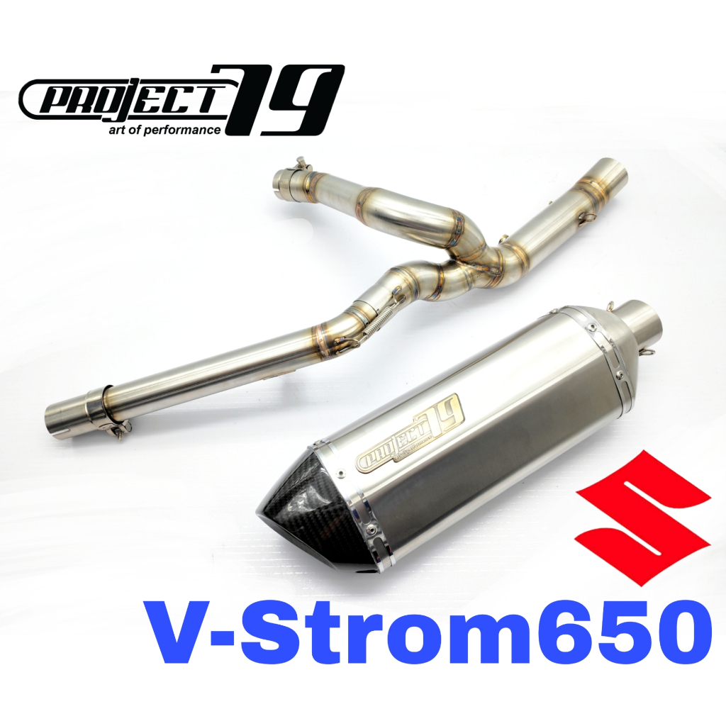 Project79 Exhaust Suzuki V-Strom 650 Slip on Piping Muffler Stainless ...