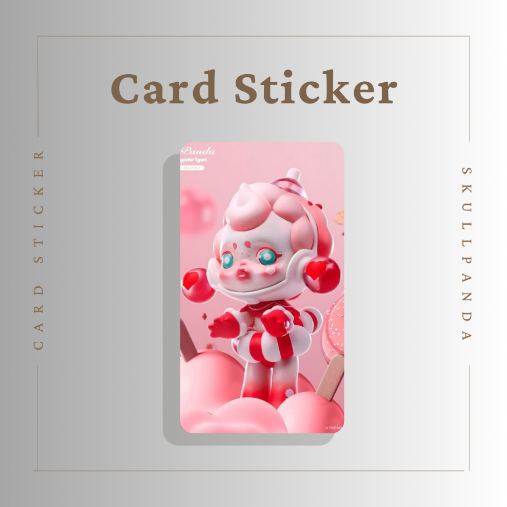 SKULLPANDA CARD STICKER - TNG CARD / NFC CARD / ATM CARD / ACCESS CARD ...