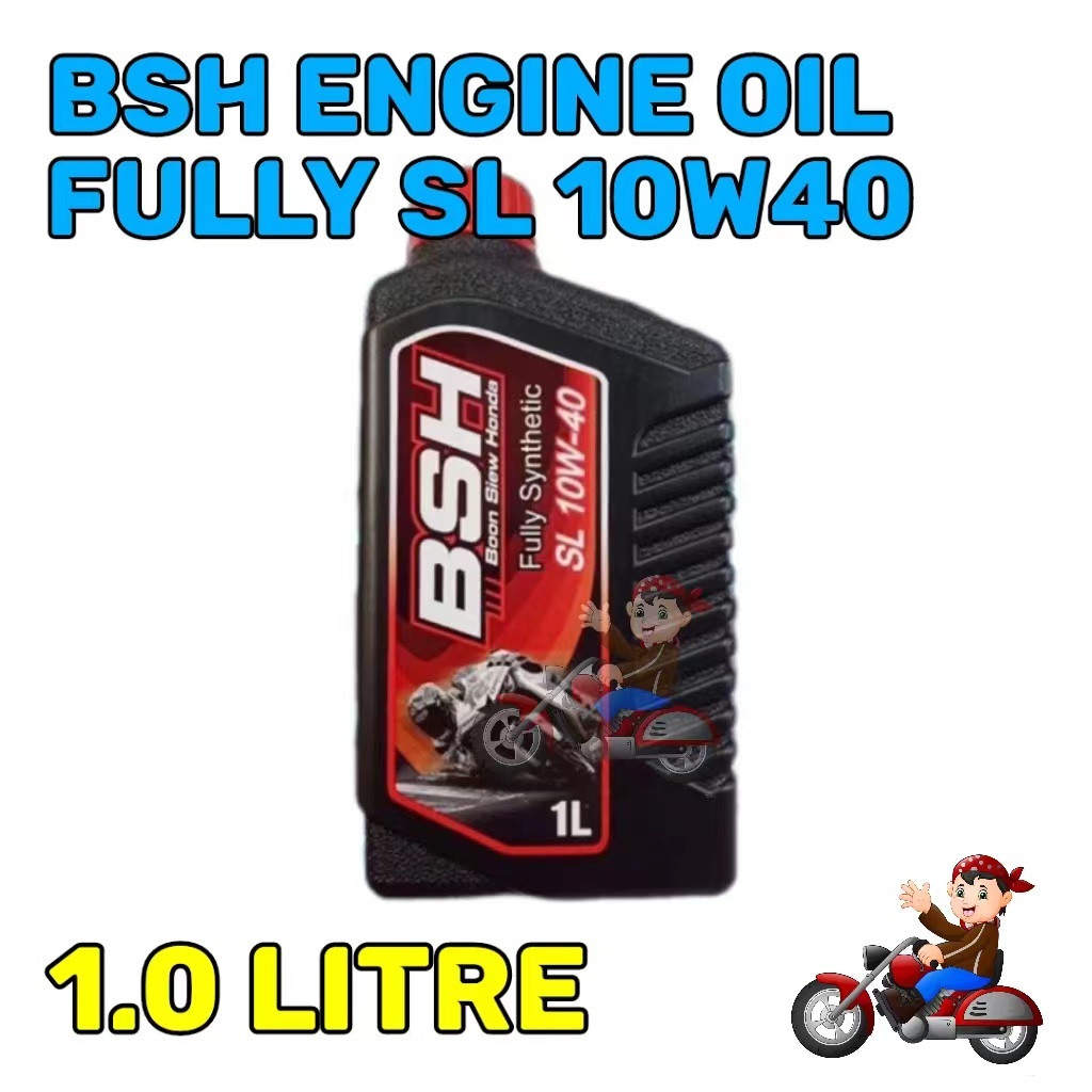 BSH Boon Siew Honda Fully Synthetic SL 10W-40 Engine Oil Minyak Enjin ...