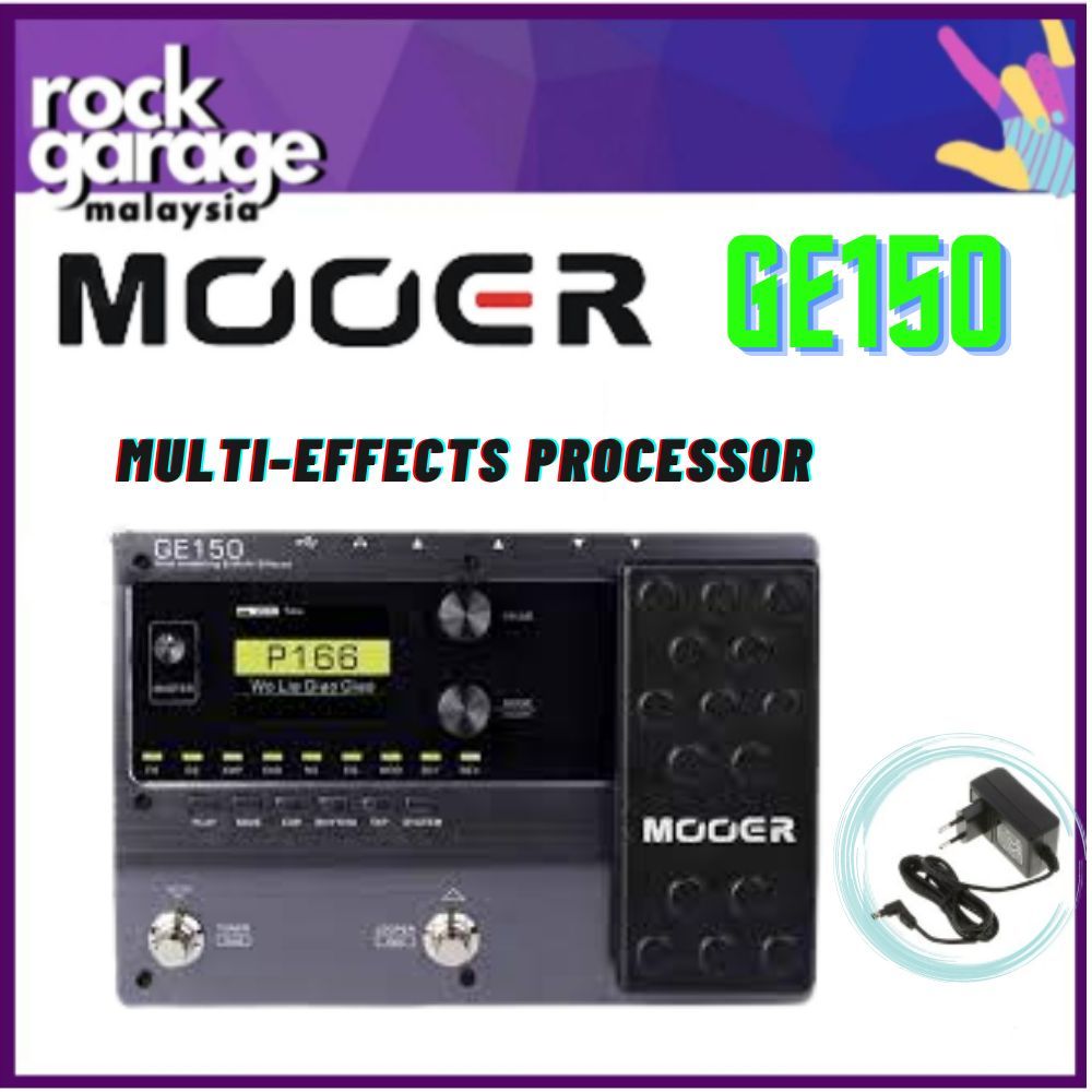 Mooer GE150 Amp Modelling & Multi Effects Pedal ( GE-150 / GE 150 ...