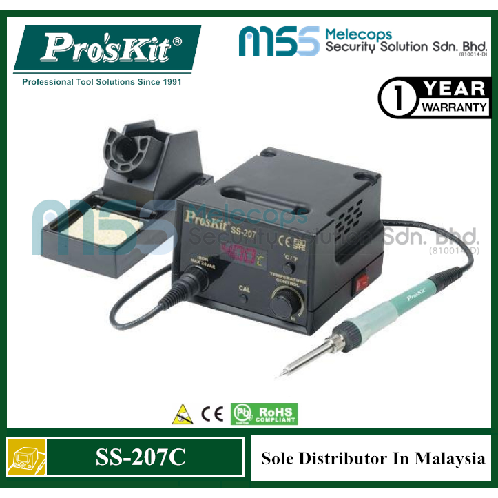 PROSKIT SS-207C Temperature-Controlled Soldering Station With Digital ...