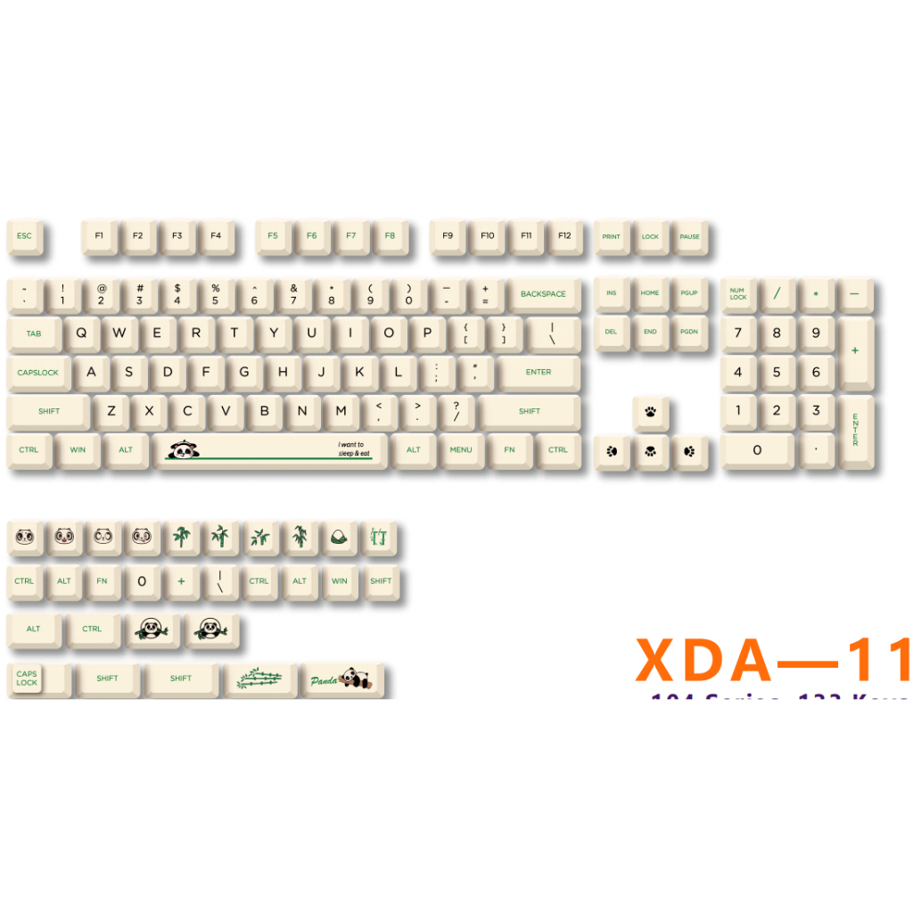 Zifriend Keycap cartoon mechanical keyboard DIY collection OEM XDA height | Shopee Malaysia