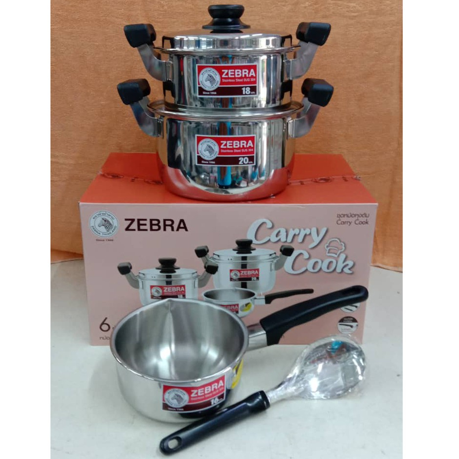 ZEBRA 6PCS CARRY COOK SAUCE POT SET | Shopee Malaysia