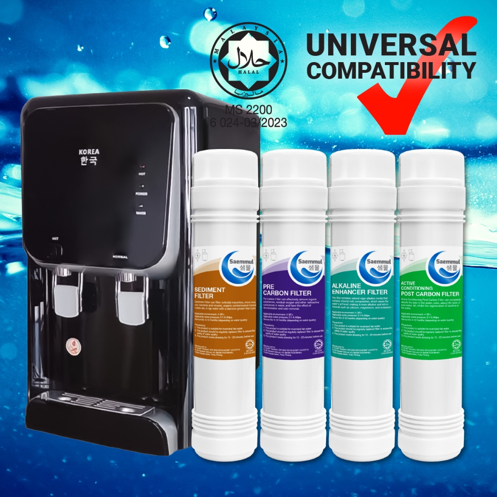 SAEMMUL 10”U TYPE ALKALINE WATER FILTER SET COMPATIBLE FOR YAMADA ...