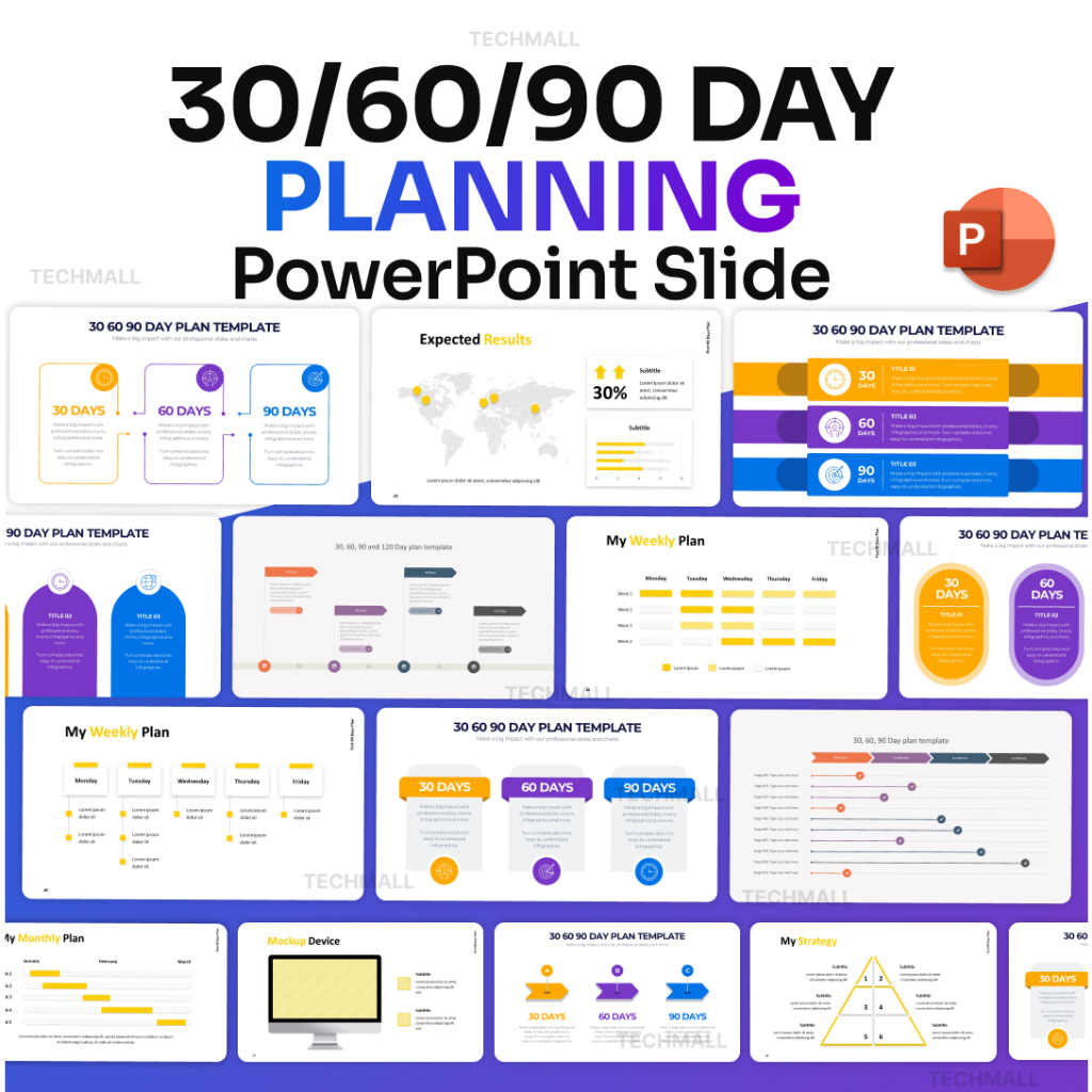 30/60/90 Day Plan Infographics PowerPoint Presentation Template ...