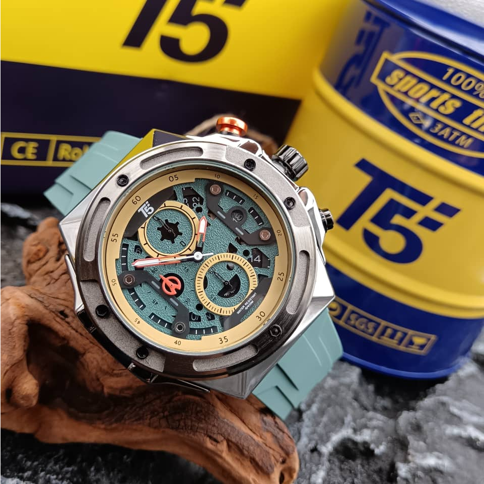 T5 Watch Original (Malaysia) TH4046G Chronograph Date Genuine Casual ...