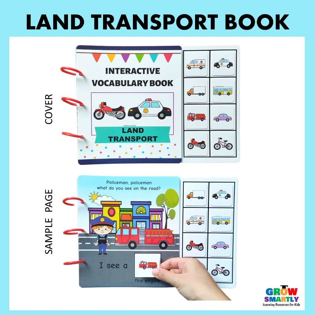Body Parts Vocabulary SENTENCE BUILDING Interactive Book Busy Book ...