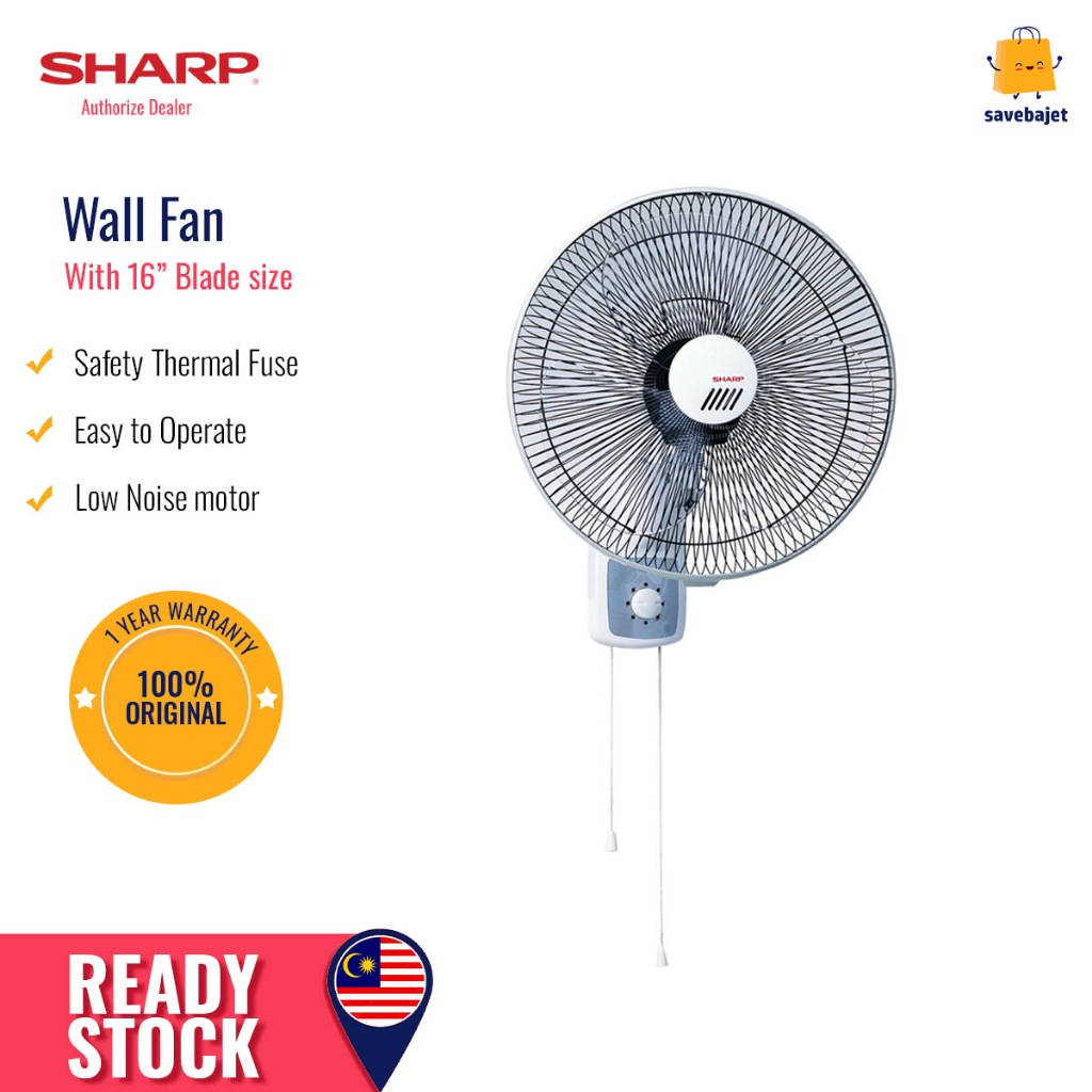 Sharp Kipas Dinding - 16” Wall Fan PJW400 | Shopee Malaysia