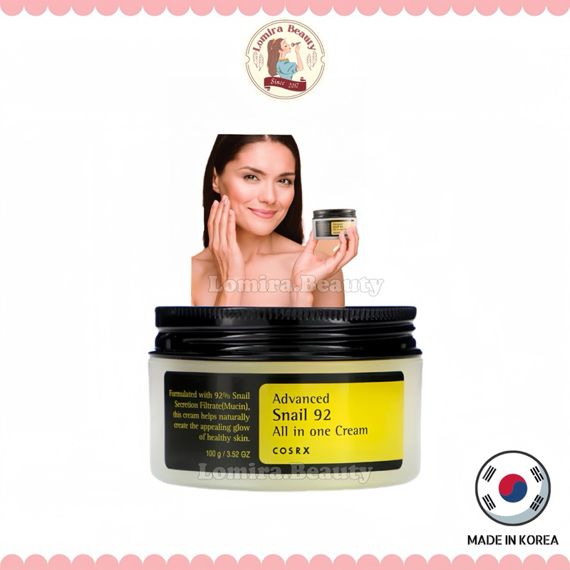 Cosrx Advanced Snail 92 All In One Cream (100g) •Cosrx Cream｜Day Cream ...