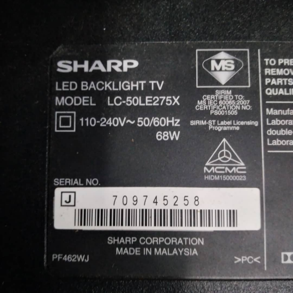 SHARP LC-50LE275X LED TV SPARE PART - READY STOCK | Shopee Malaysia