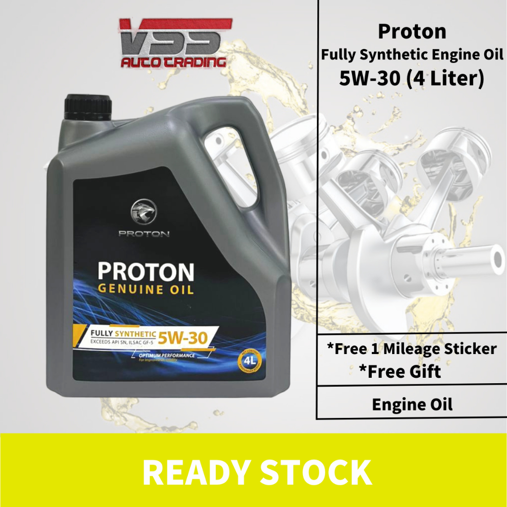 Proton 5W30(4L) Fully synthetic Engine Oil + Oil Filter #PROTON #HONDA ...