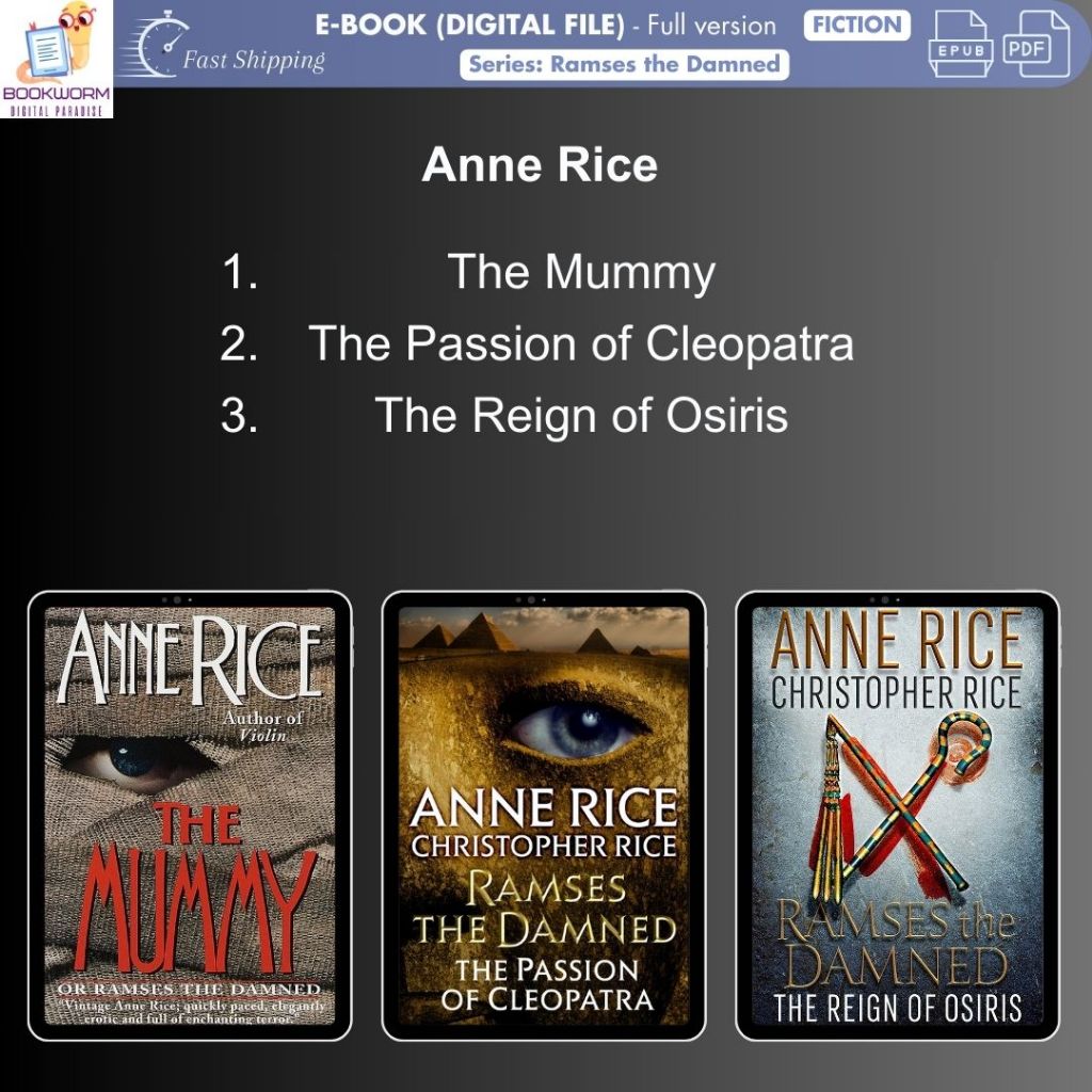 Anne Rice Ramses the Damned's Mummy | Passion of Cleopatra | Reign of ...
