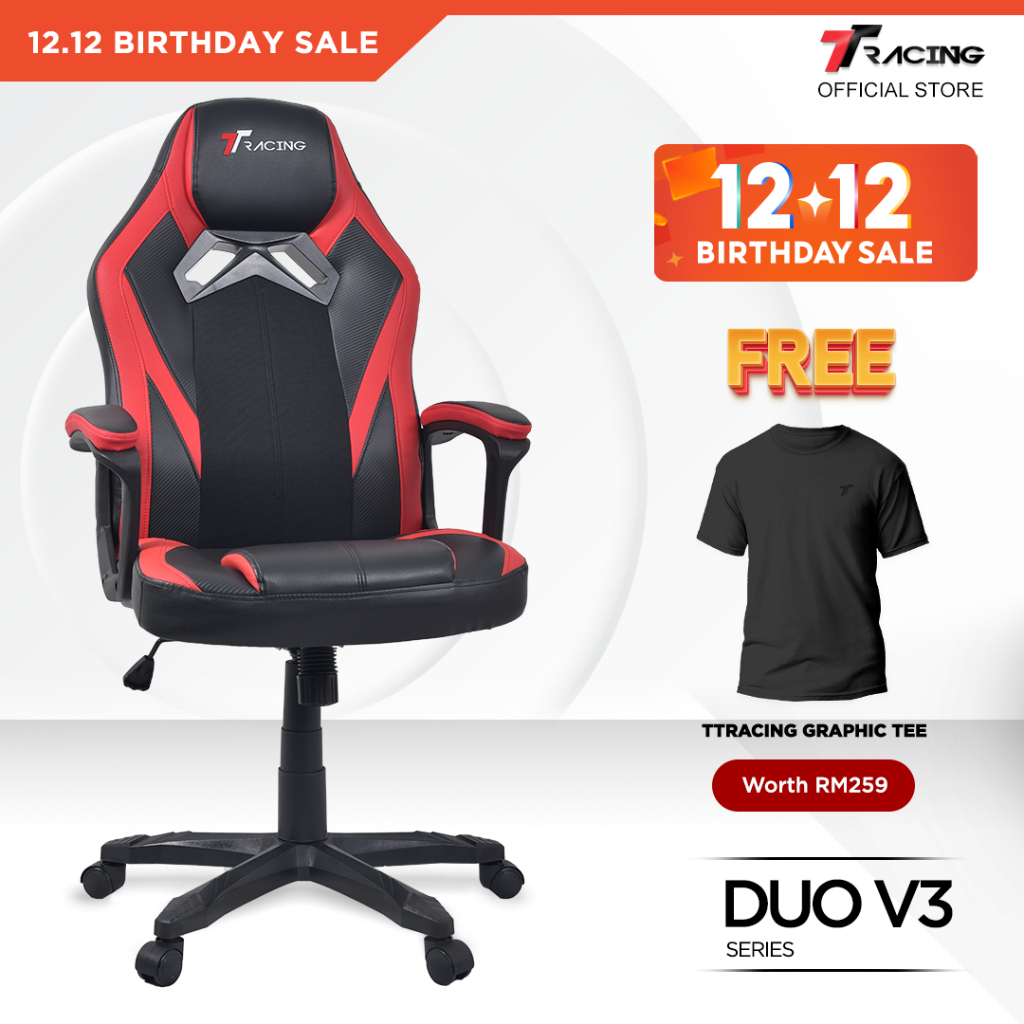 TTRacing Duo V3 Gaming Chair Office Chair Ergonomic Chair Kerusi Gaming ...