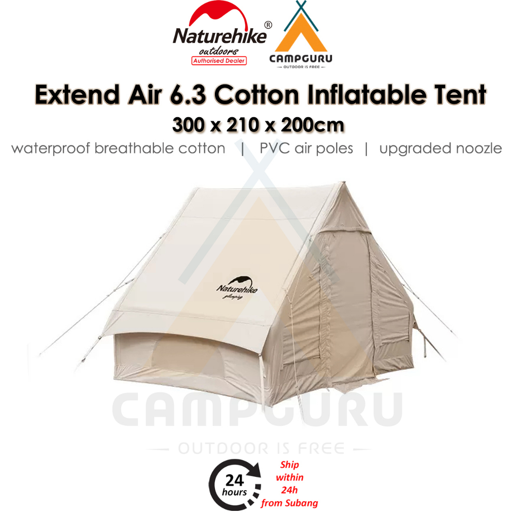 Naturehike EXTEND AIR Series 6.3 Air Inflatable Blended Cotton Camping ...