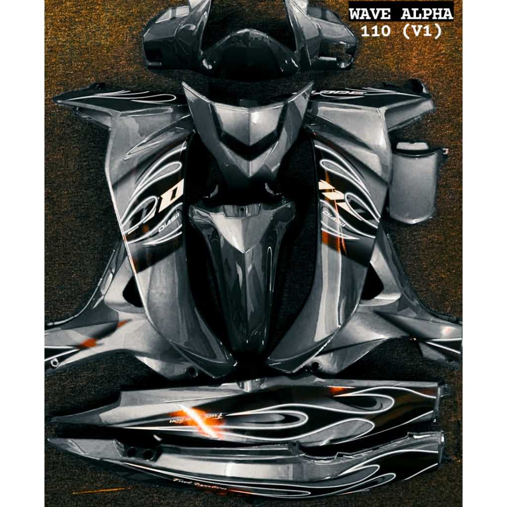 COVERSET HONDA WAVE ALPHA 110 V1 V2 API EDITION | Shopee Malaysia