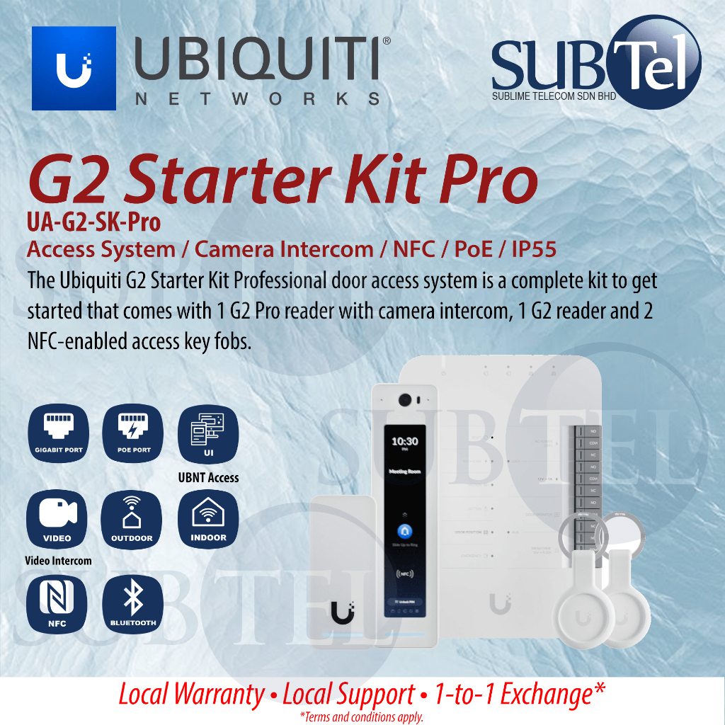 Ubiquiti UA-G2-SK-Pro Door Access System G2 Starter Kit Professional UA-Hub-Door UA-G2-Pro UA-G2 ...