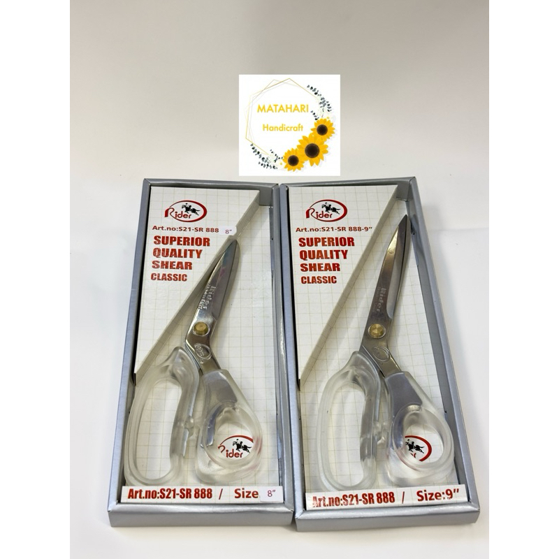 GUNTING KAIN SIZE 8”& 9"(RIDER) ORIGINAL Tailoring Scissors/Original ...
