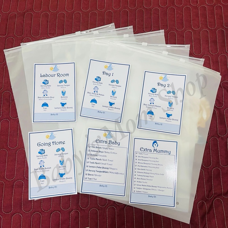 Plastik Hospital Maternity Ziplock Beg Packing Barang Keperluan Baby ...