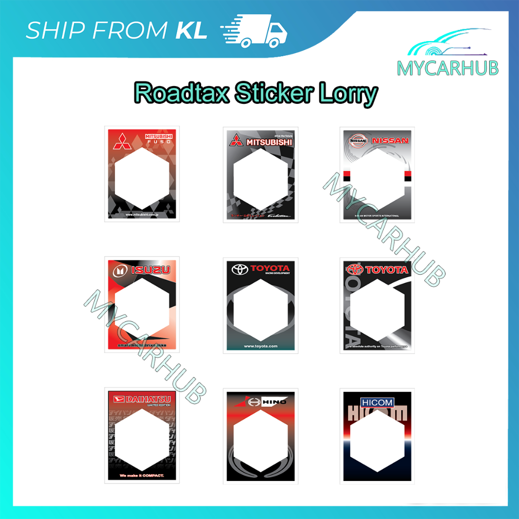 Puspakom Sticker Mitsubishi Fuso Nissan Isuzu Toyota Daihatsu Hino ...