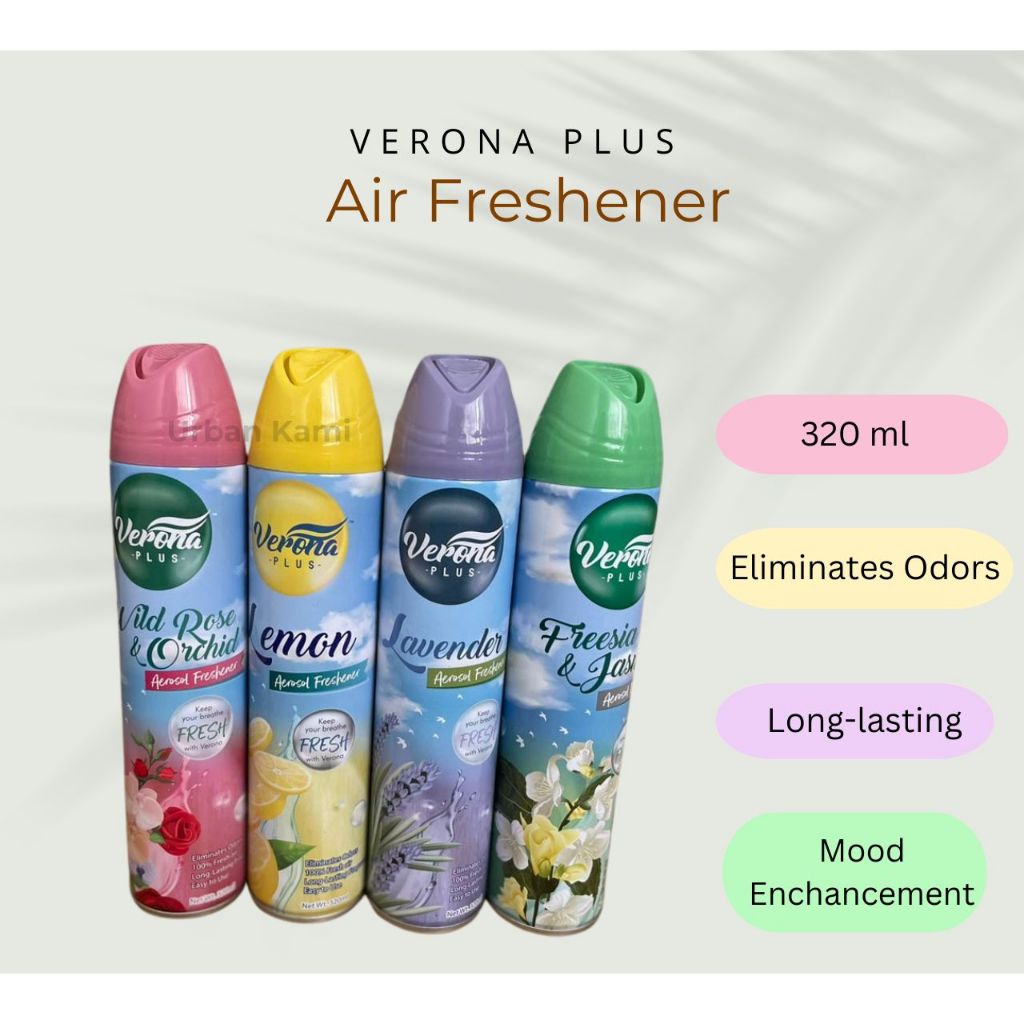 VERONA PLUS Aerosol Air Freshener 320ml /Spray pewangi bilik, Pewangi ...