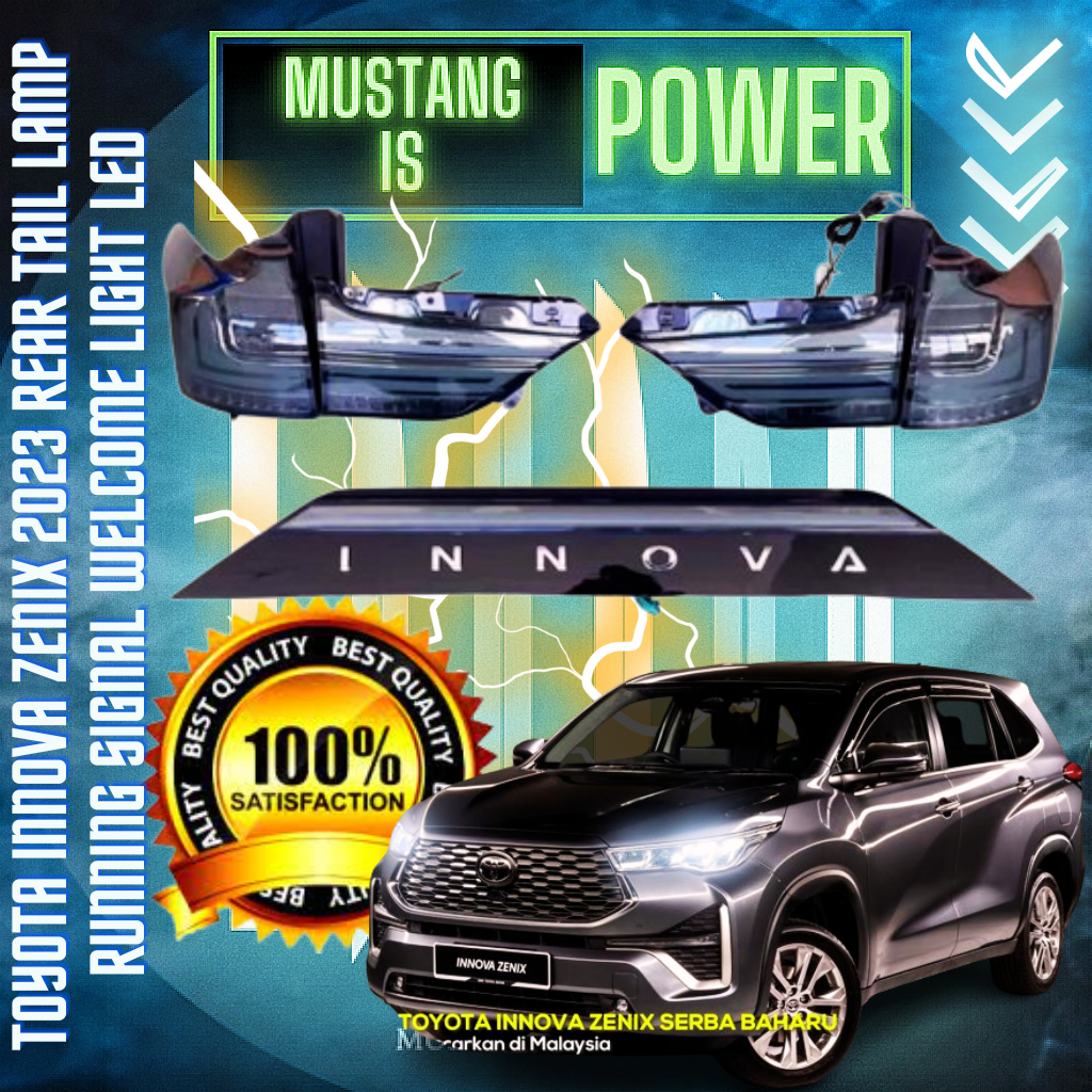 TOYOTA INNOVA ZENIX 2023 REAR TAIL LAMP RUNNING SIGNAL WELCOME LIGHT ...