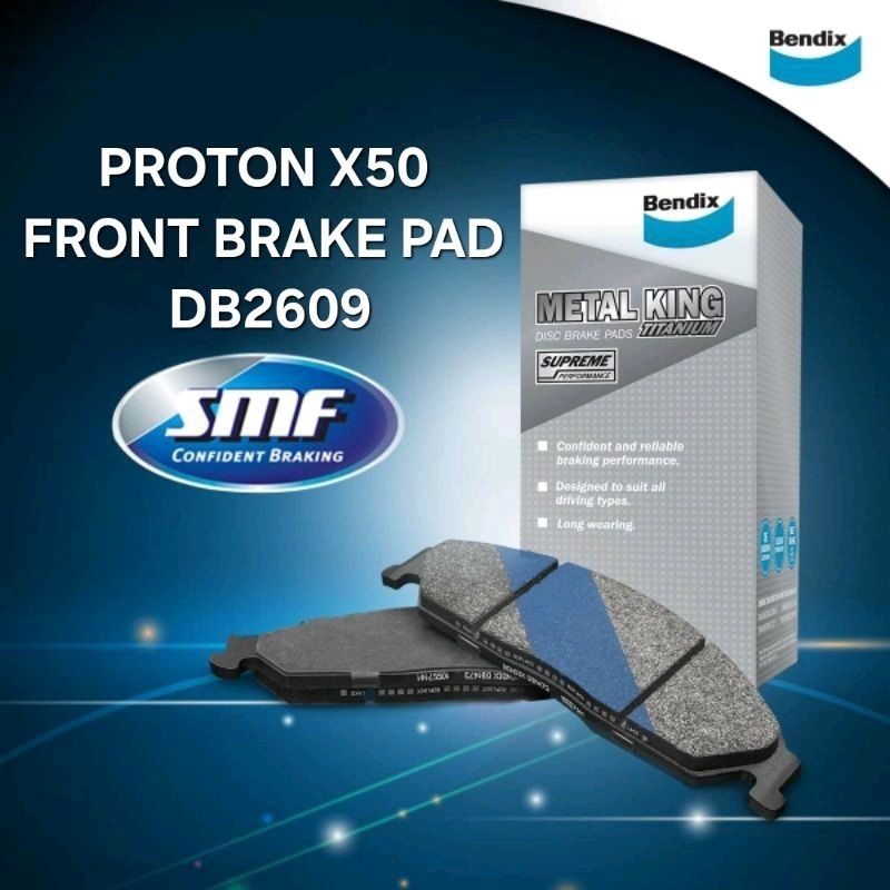 BENDIX FRONT DISC BRAKE PAD PROTON X50 DB2609 | Shopee Malaysia