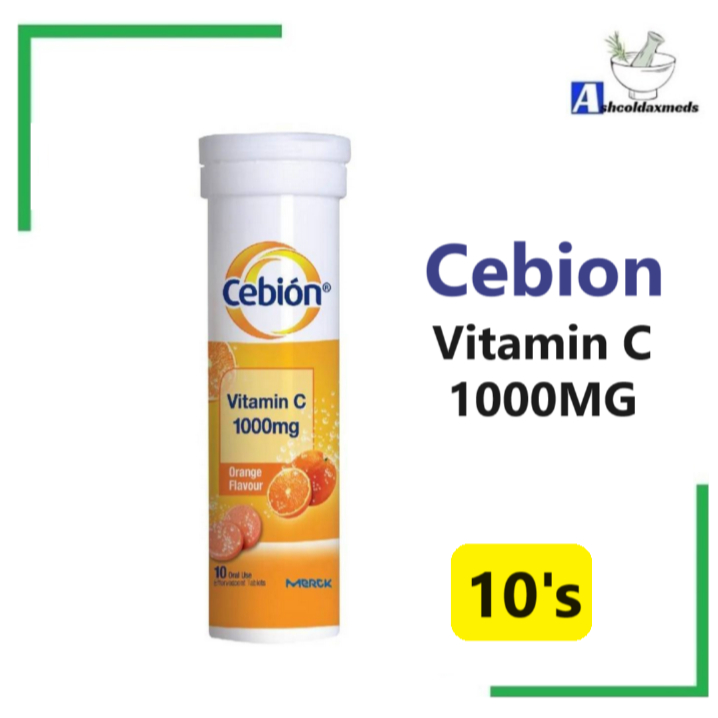 Cebion Vitamin C 1000mg Effervescent Tablet 10s EXP11/2027 | Shopee ...