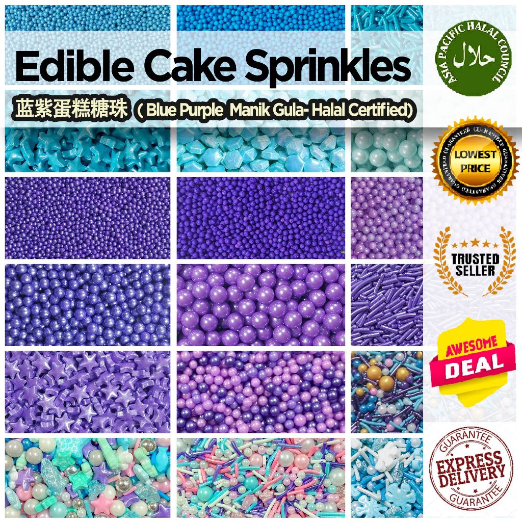 《30g》Edible Cake Sprinkles Cake Decoration Halal Certified Sprinkle ...