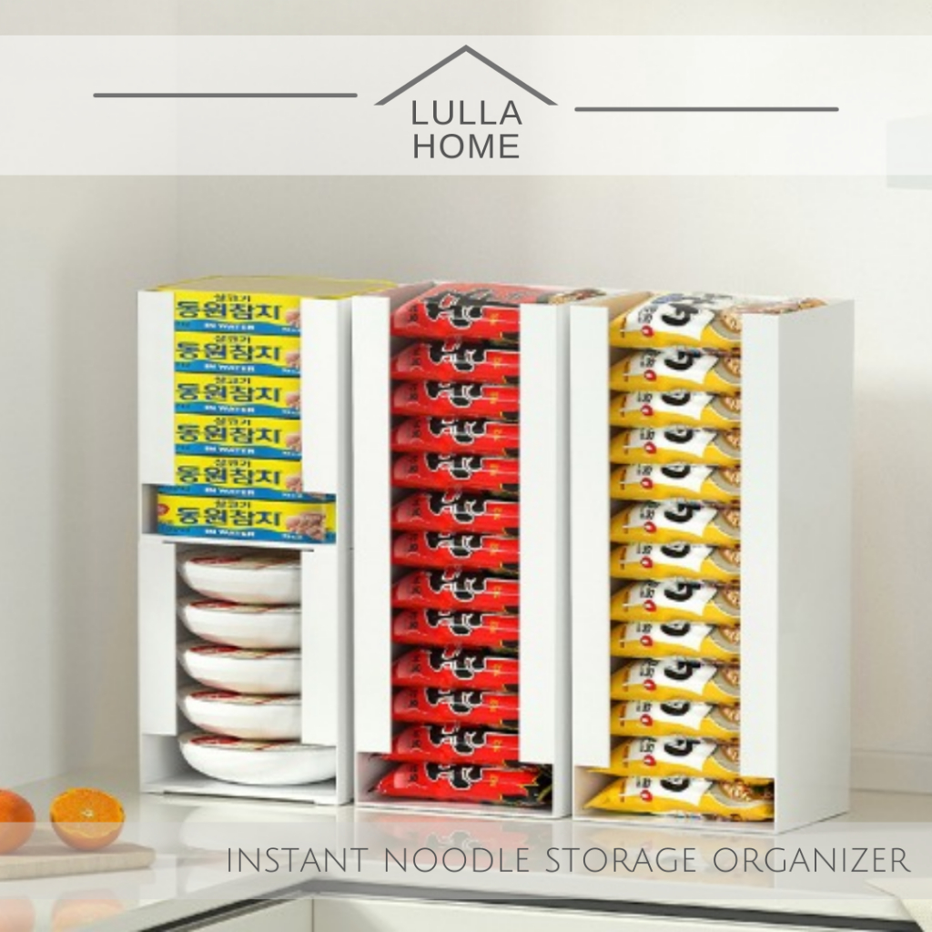 LullaHome Kitchen Cabinet Instant Noodle Storage Organizer Pantry ...