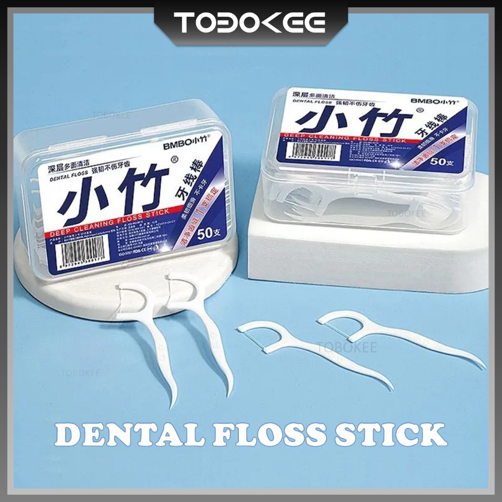 Superfine Dental Floss Stick Deep Cleaning Floss Stick Portable ...