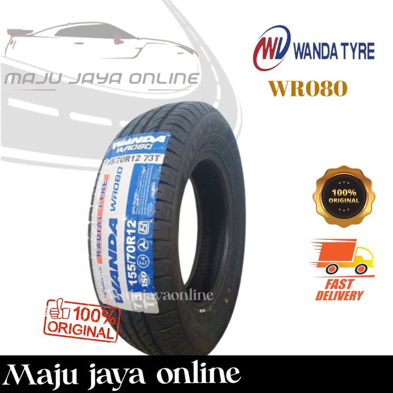 Wanda WR080 155/70-12 tayar,tires,tyre viva kancil(tahun2022) | Shopee ...