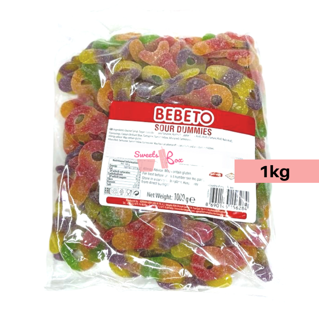 Sweetsbox | Bebeto Sour Dummies Halal Gummy Candy - 1kg Original ...