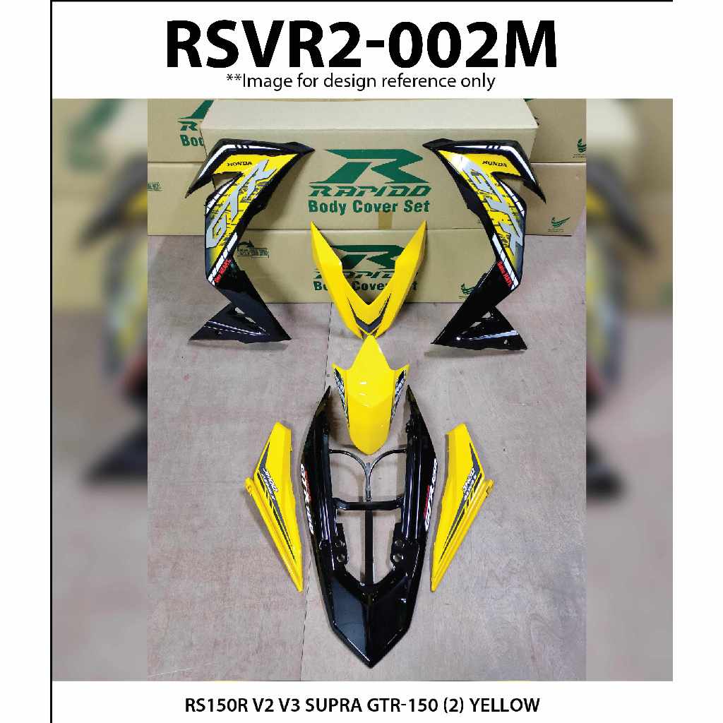 Honda RS150 RS150R V2 V3 Supra GTR-150 (2) Cover Set Sticker Tanam Rapido New | Shopee Malaysia