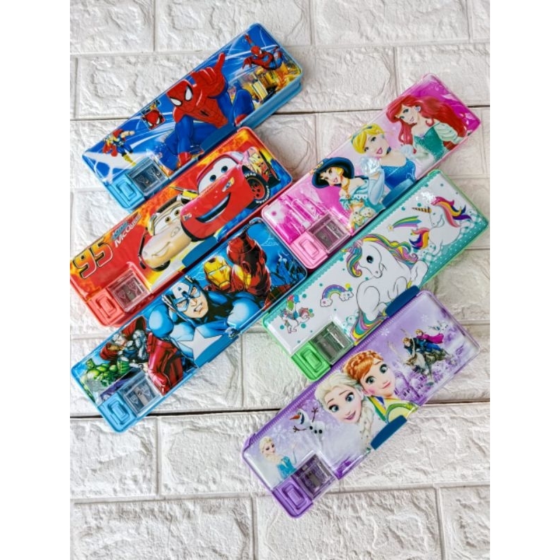Fancy Cartoon Disney DIY Magnetic Pencil Case / Pencil Bag / Pencil Box ...