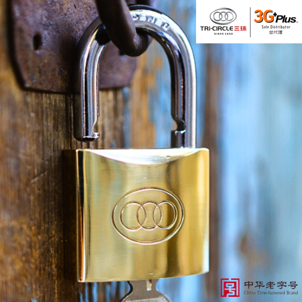 Tri-Circle 261-266 (20MM-63MM) Heavy Duty Short Shackle Brass Padlock | Shopee Malaysia