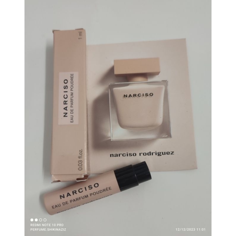 Original Vial Narciso Rodriguez Narciso Poudree EDP 1ml Spray | Shopee ...