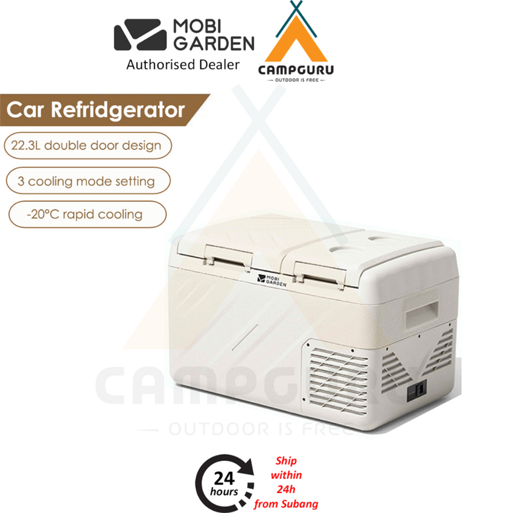 Mobi Garden Car Refrigerator 22.3L Double Door -20°C Rapid Cooling Portable Cooler Box Camping ...