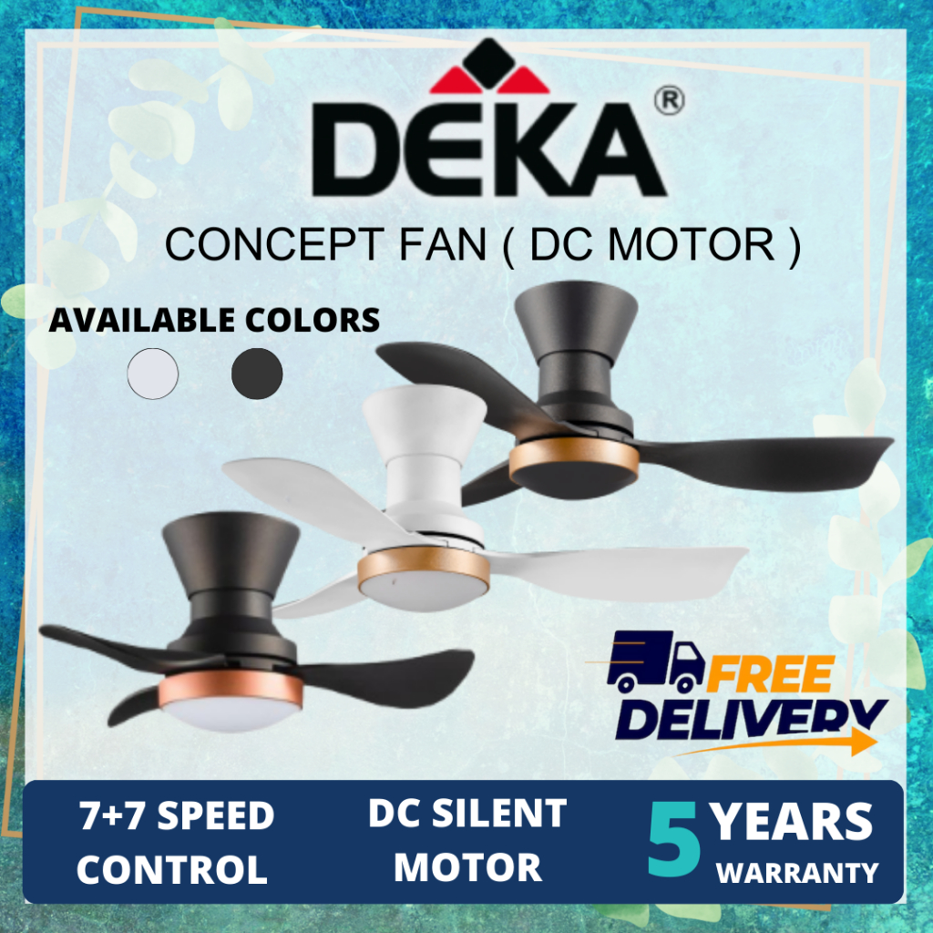 【FREE SHIPPING】 DEKA CONCEPT MINI Fan 34" 42" 22" Baby Fan 14 Speed ...