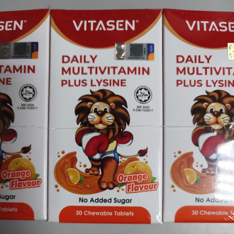 Vitasen Multivitamin Plus Lysine 30s e:2/26 VITASEN MULTIVITAMIN PLUS ...