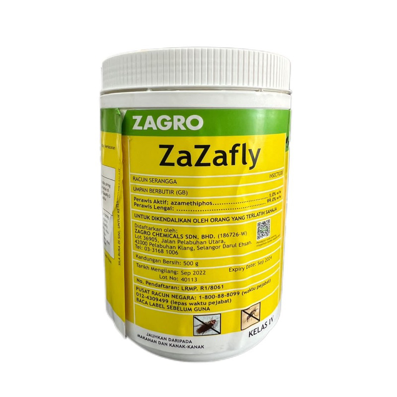 ZAGRO ZaZafly Racun Serangga - Cockroach/ Lipat / Semut 500g | Shopee ...