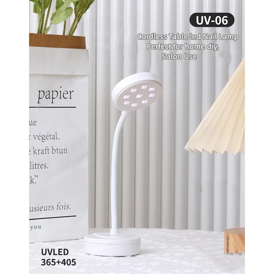 Monja® Mini Nail UV Table Lamp Portable Flexible UV lamp Nail Salon ...