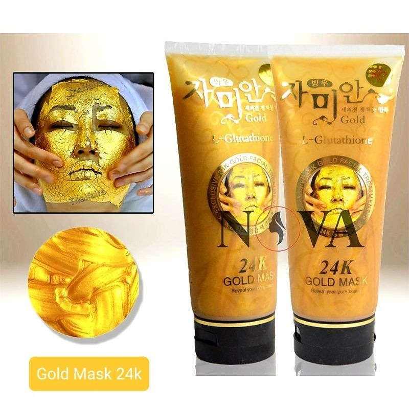 Korea 24K Gold Mask Masker Muka Emas 24K 220ml | Shopee Malaysia