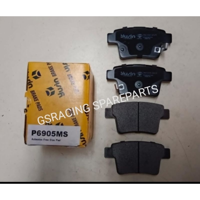 PROTON GEN2 / PERSONA / SATRIA NEO REAR DISC PAD BRAKE PAD (YUSIN ...