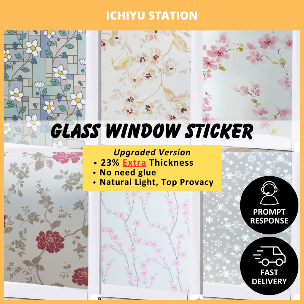 90cm Frosted Tingkap Nako Kaca Dapur Cermin pelekat Glass Window ...